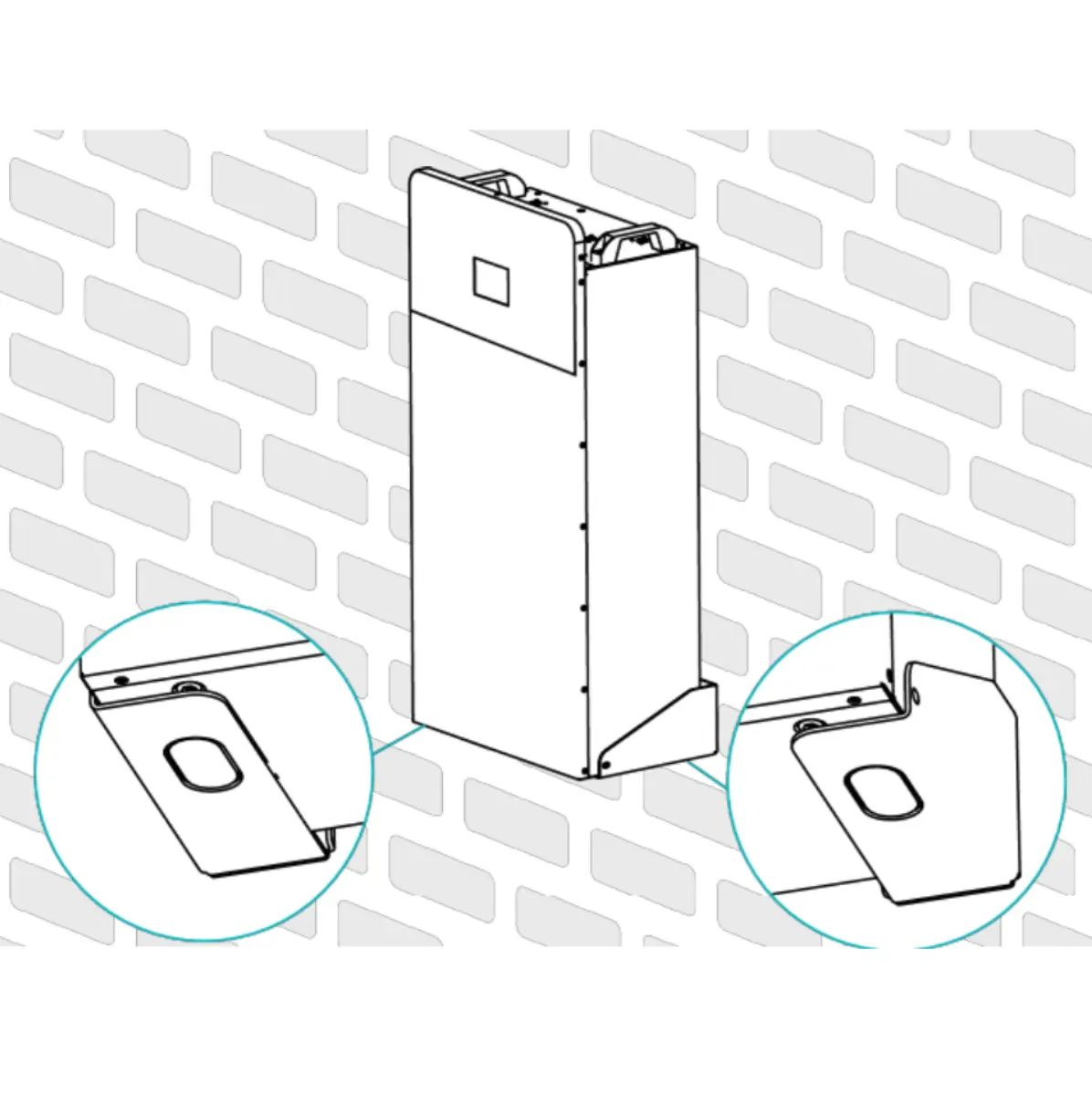 Kit De Montaje En Pared Para Pylontech Fidus Plus | Enertik Chile